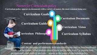 Curriculum policy ppt | PPTX