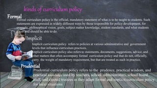 Curriculum policy ppt | PPT