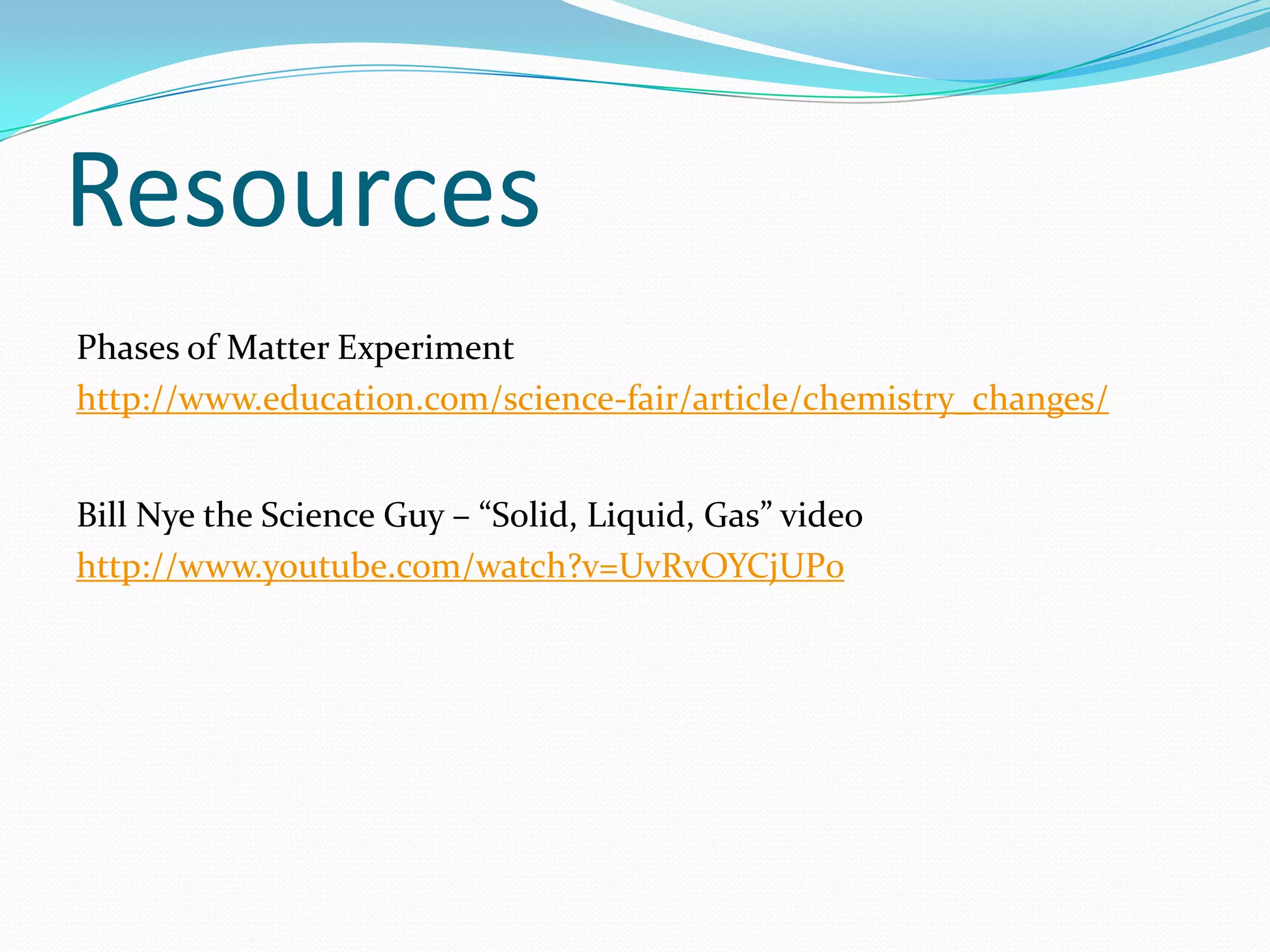 Phases of Matter Experiment | PPTX