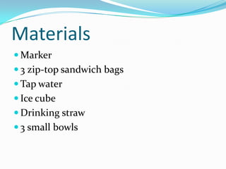 Phases of Matter Experiment | PPTX