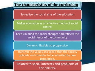 Curriculum and its determinants | PPTX