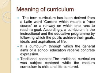 curriculum of school science pedagogy ppt | PPTX