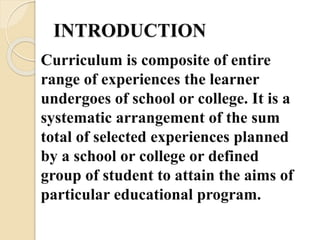 Curriculum process | PPTX