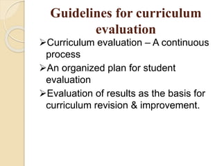 Curriculum process | PPTX