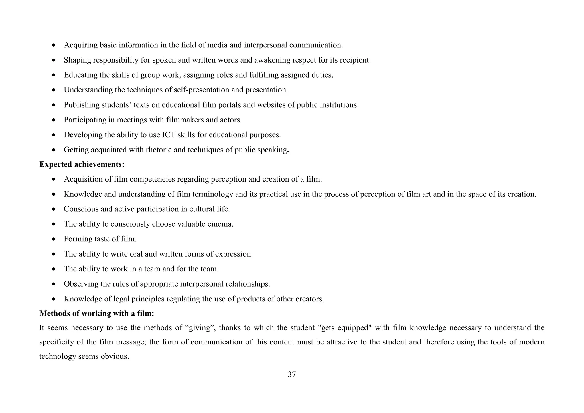 Curriculum proposal | PDF