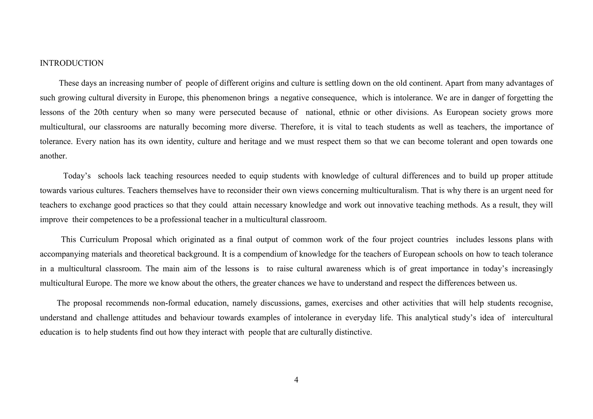 Curriculum proposal | PDF