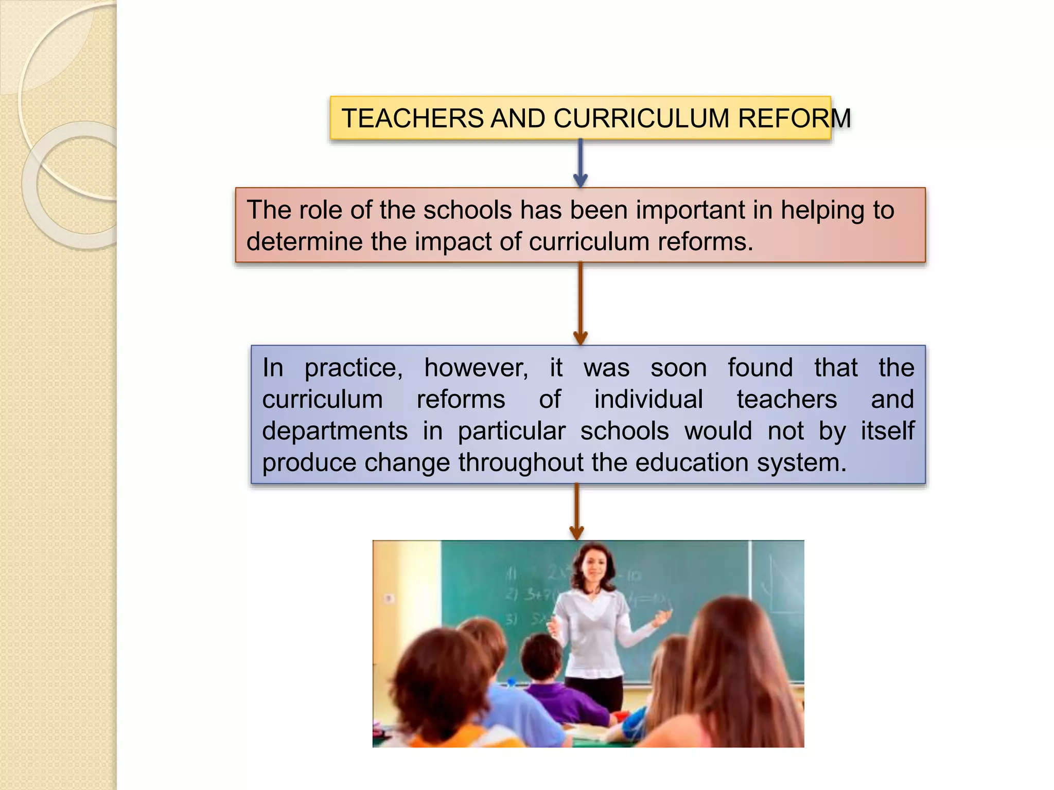 Curriculum reform, educational change | PPTX