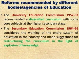 Curriculum Reforms in India | PPTX