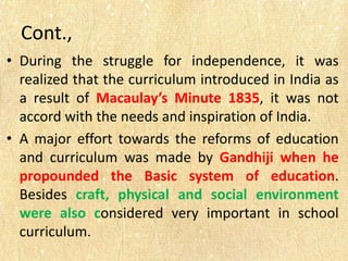 Curriculum Reforms in India | PPTX