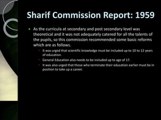 curriculum reforms in Pakistan | PPTX