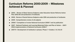 Curriculum reforms in Pakistan (1947-2020) | PPTX