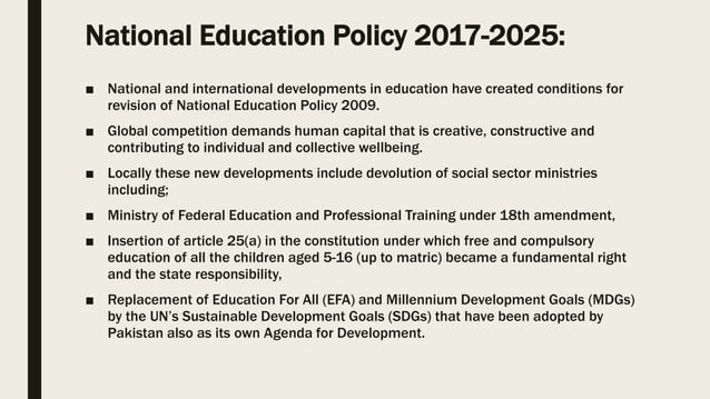 Curriculum reforms in Pakistan (1947-2020) | PPTX