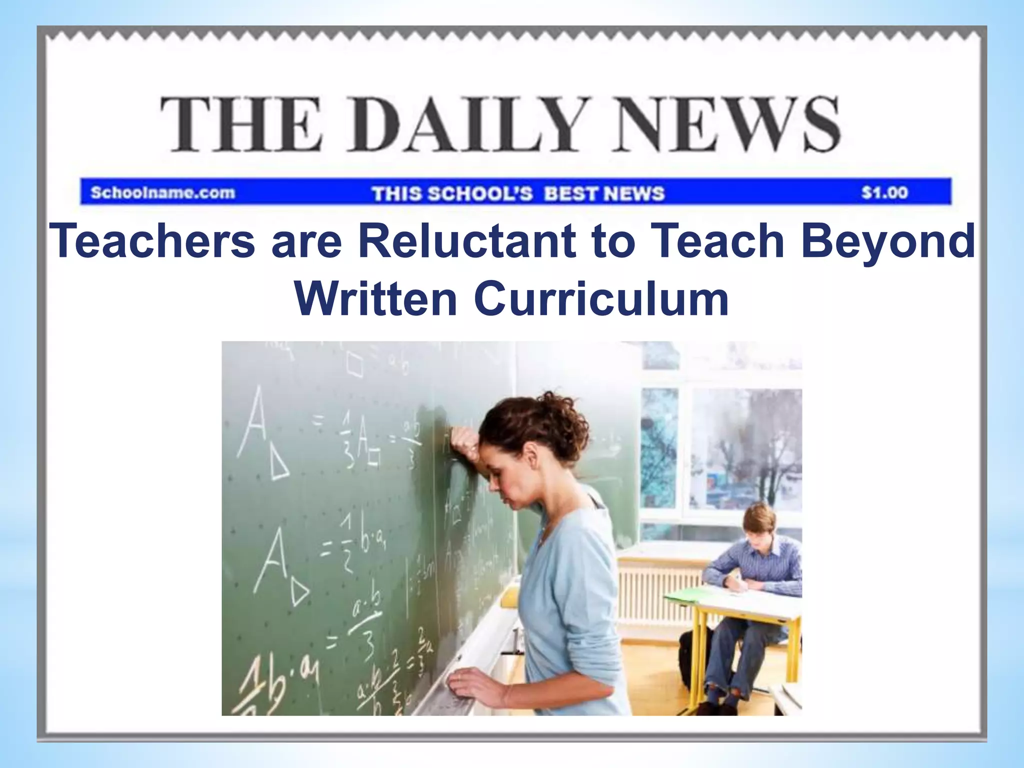 The Teacher as the Knower of the Curriculum | PPTX