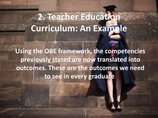enhanced teacher education curruculum anchored on obe (mr.balana) | PPTX