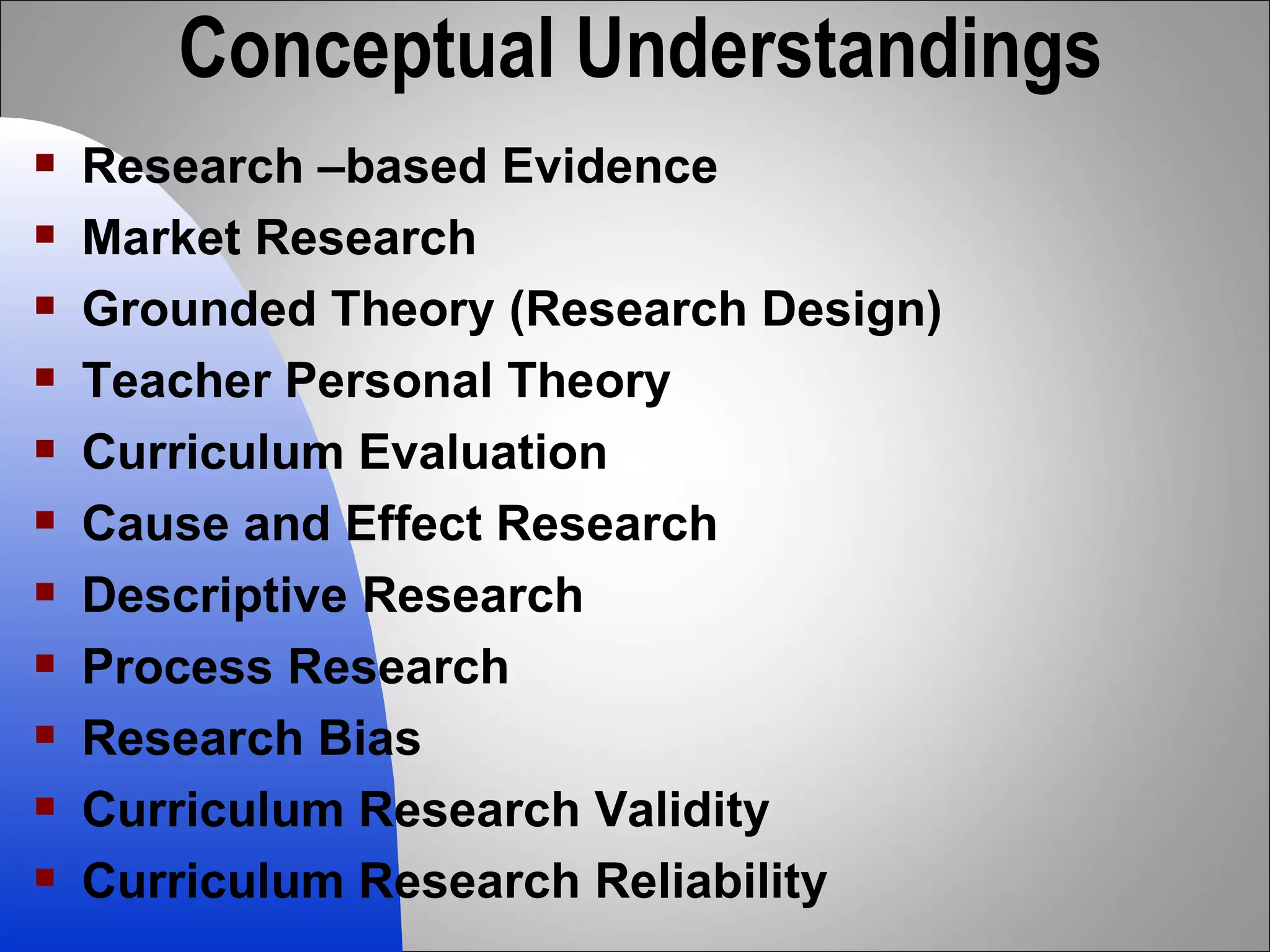 Curriculum Research Frameworks | PPT