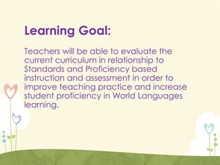 Curriculum Review 2014 Performance vs proficiency | PPTX | Education