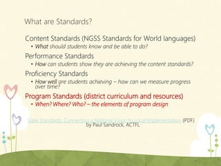 Curriculum Review 2014 Performance vs proficiency | PPTX