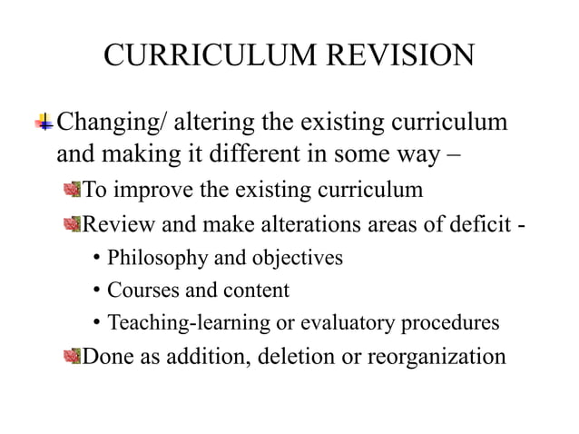 Curriculum revision (short) .pptx | Educational Assessment | Education