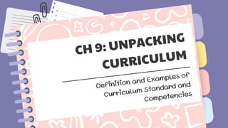 Curriculum Standards & Competencies.pptx | Educational Assessment ...