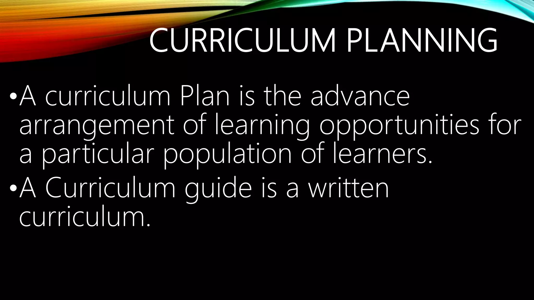 Curriculum studies | PPTX