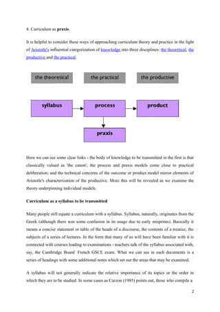 Curriculum theory and practice. | PDF