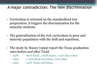 Curriculum trends, school reform, standards, and assesment | PPTX