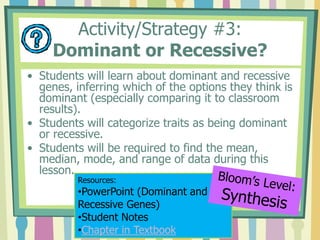 Graphing Traits Unit | PPT