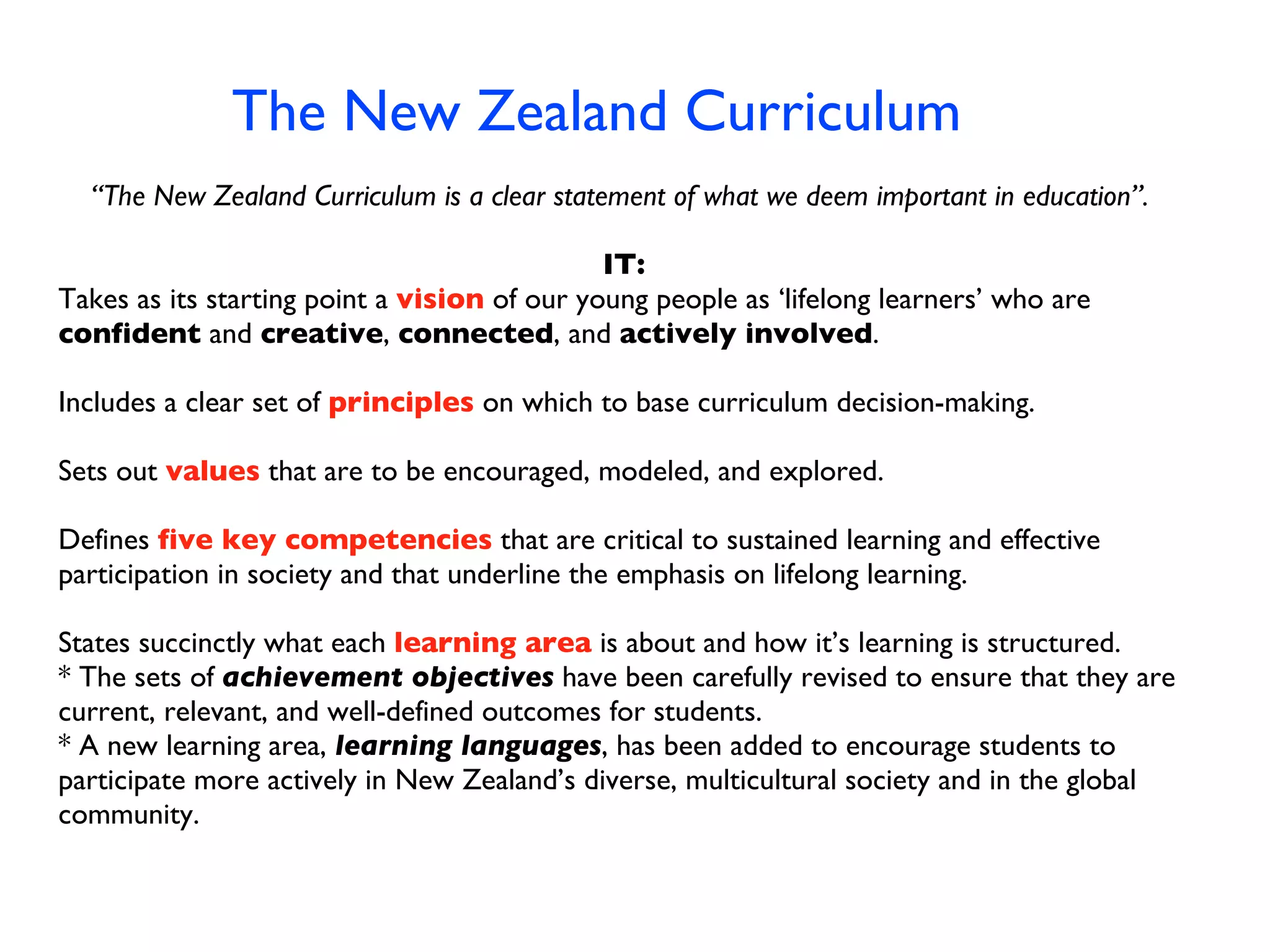 Curriculum update | PPT