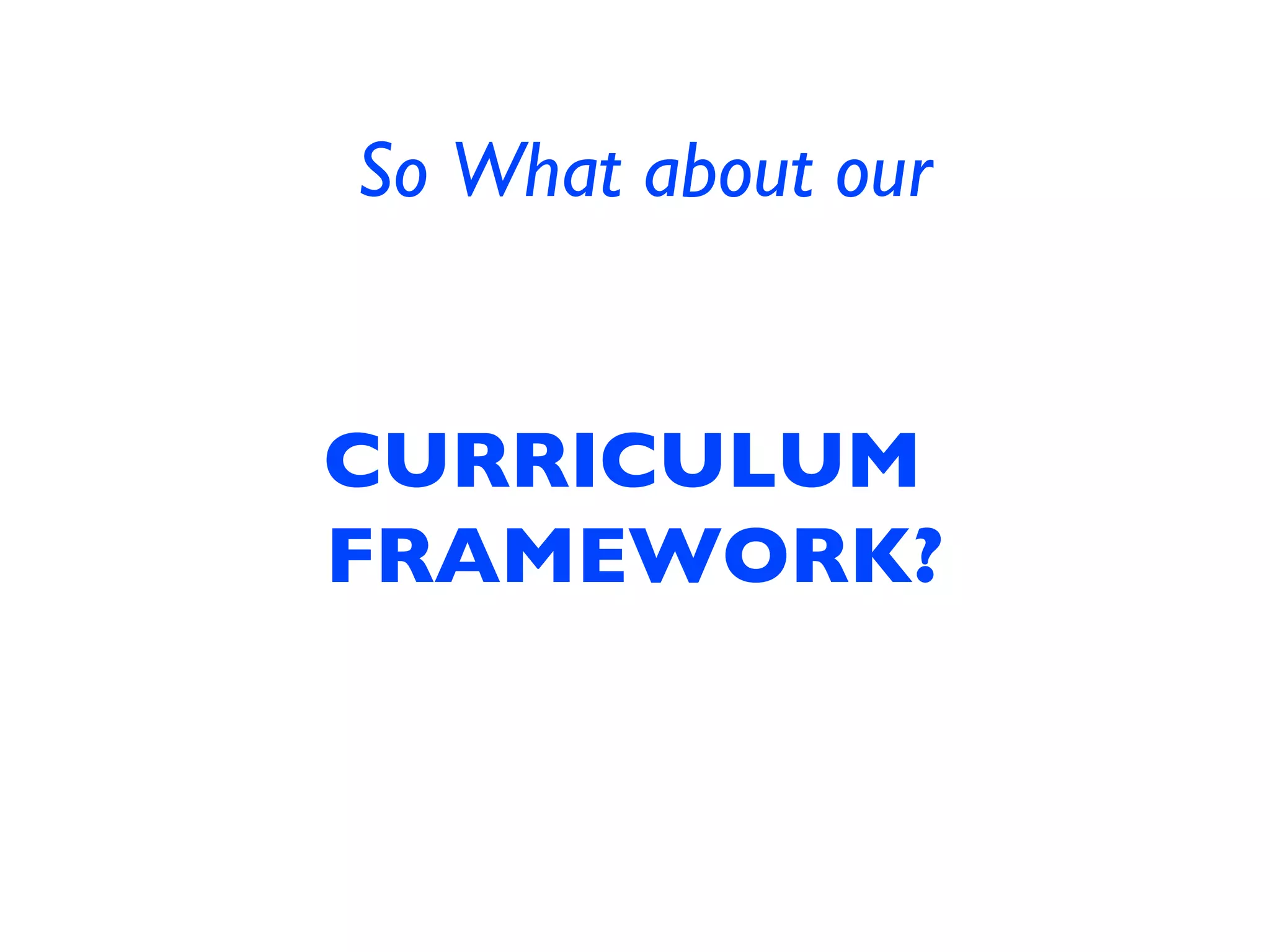 Curriculum update | PPT