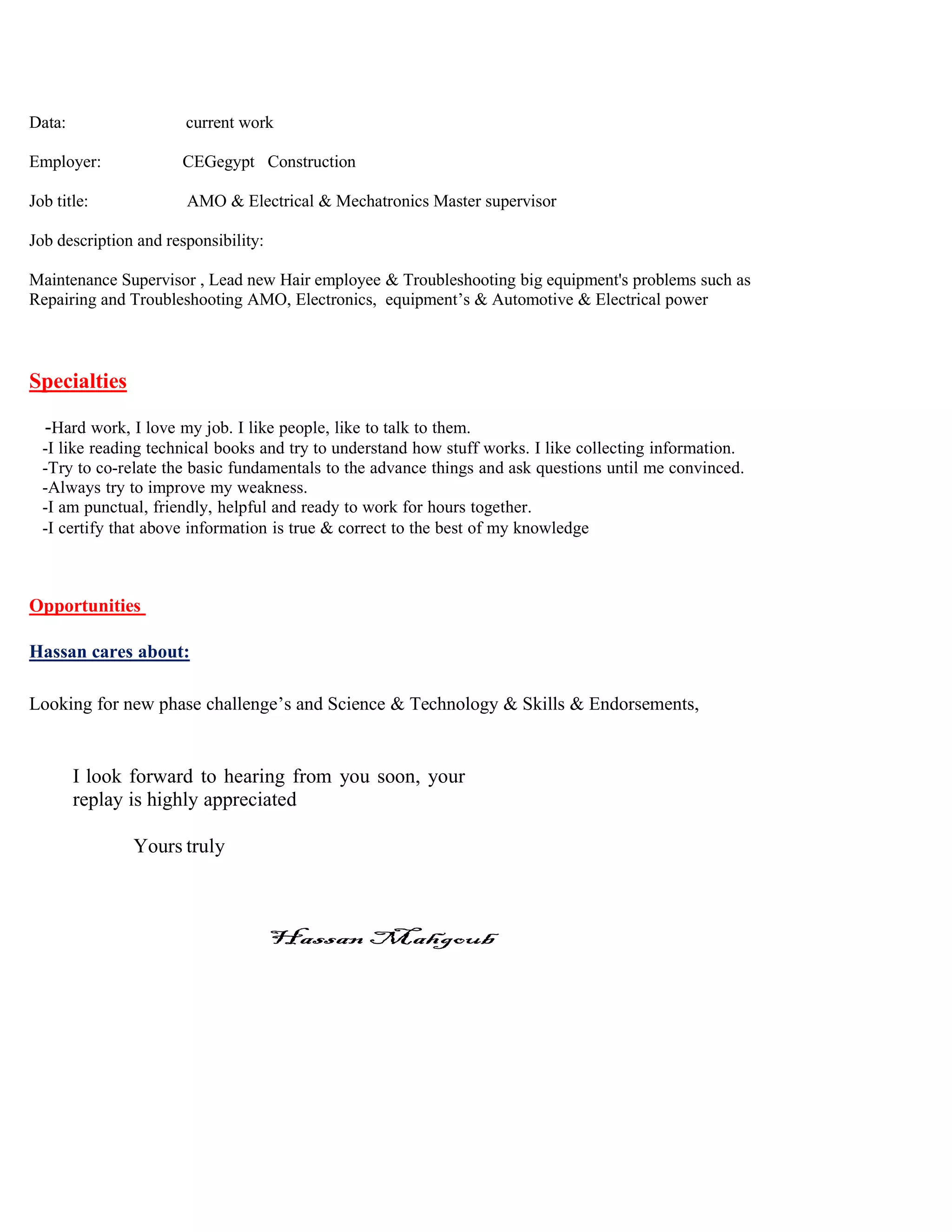 Curriculum vita | PDF