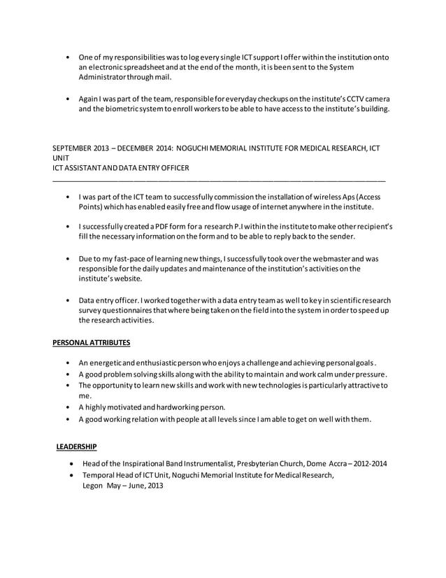 Curriculum vita1 sammy | PDF