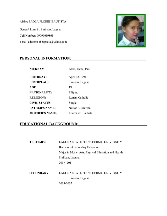 Curriculumvitae 100425072655-phpapp01 | DOC