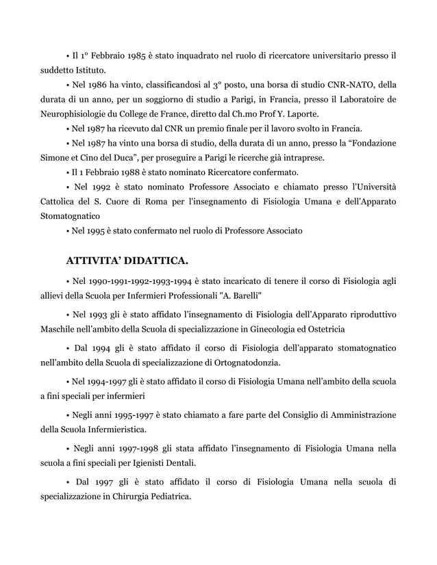 Prof. Guido Filippi Curriculum vitae | PDF | Brain and Nervous System Disorders | Diseases and ...