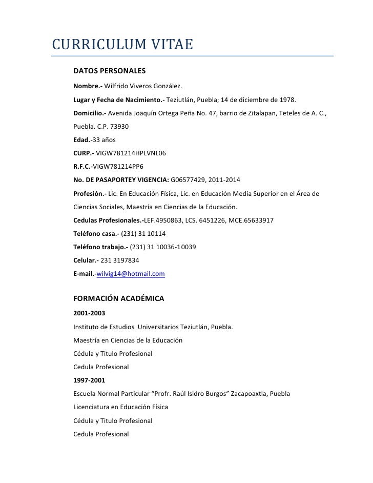 Simple Curriculum Vitae Template Curriculum Vitae Word Cv Creative ...