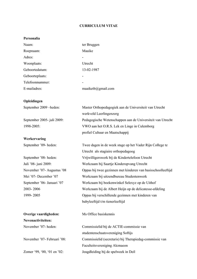 Curriculum Vitae | DOC