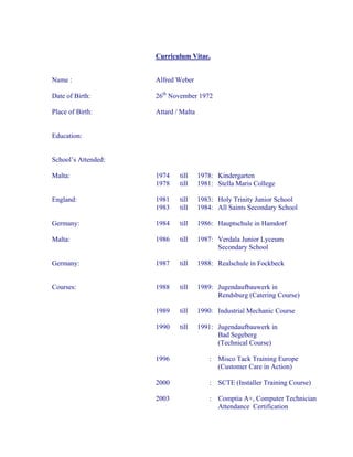 Curriculum Vitae | PDF
