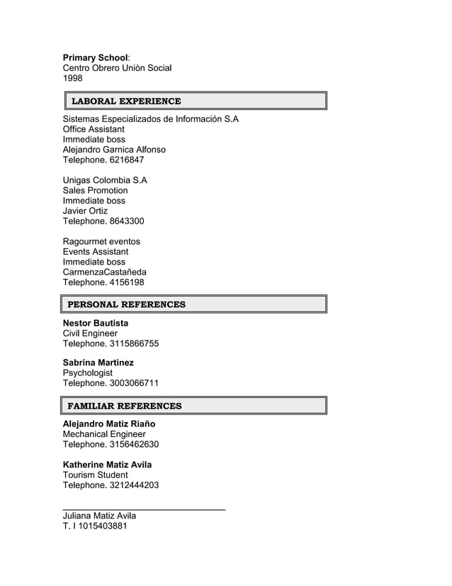 Curriculum vitae word | PDF