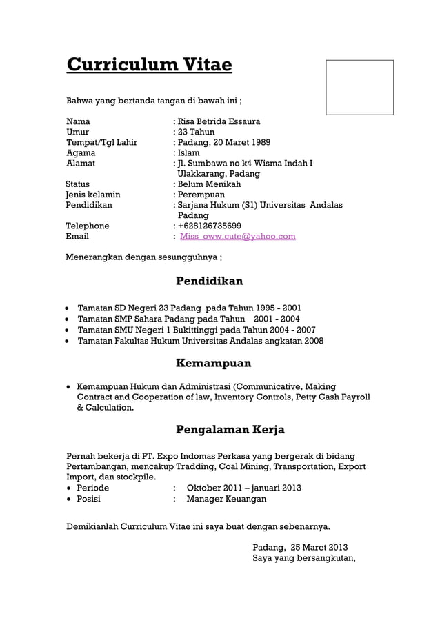 Curriculum vitae | DOCX