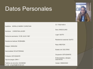Curriculum vitae | PPTX
