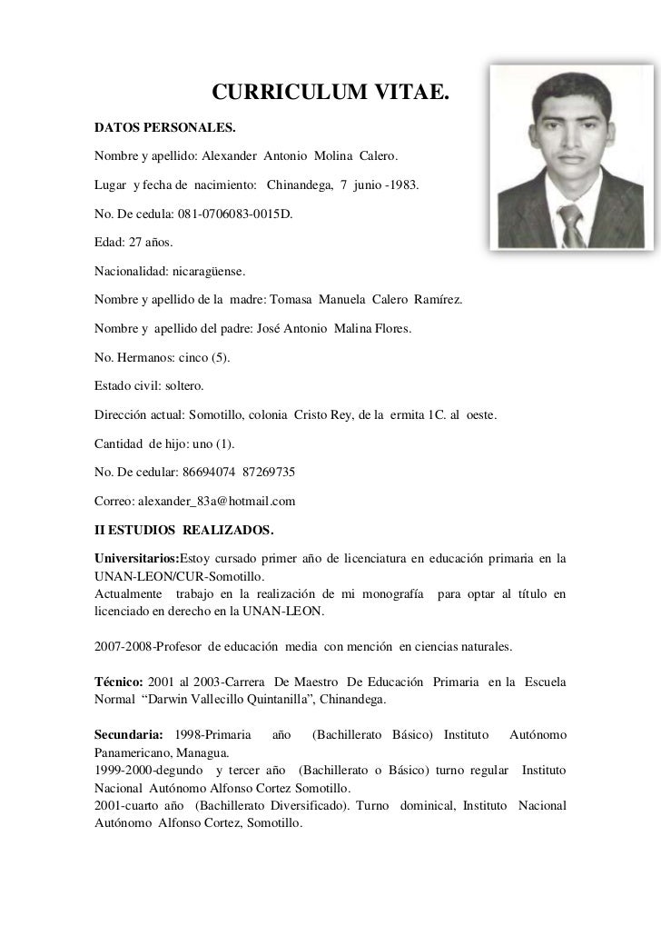 Curriculum Vitae: Curriculum Vitae Que Es