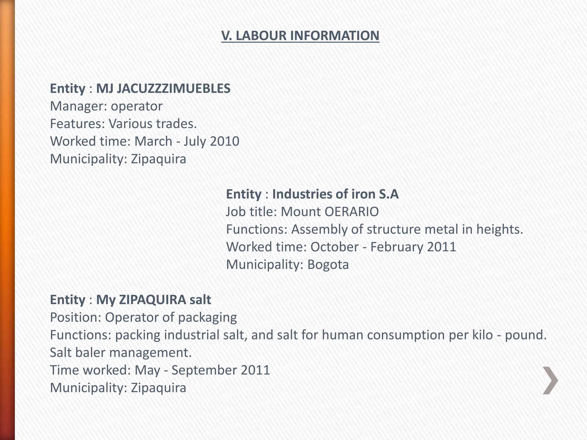 My Curriculum vitae | PPTX