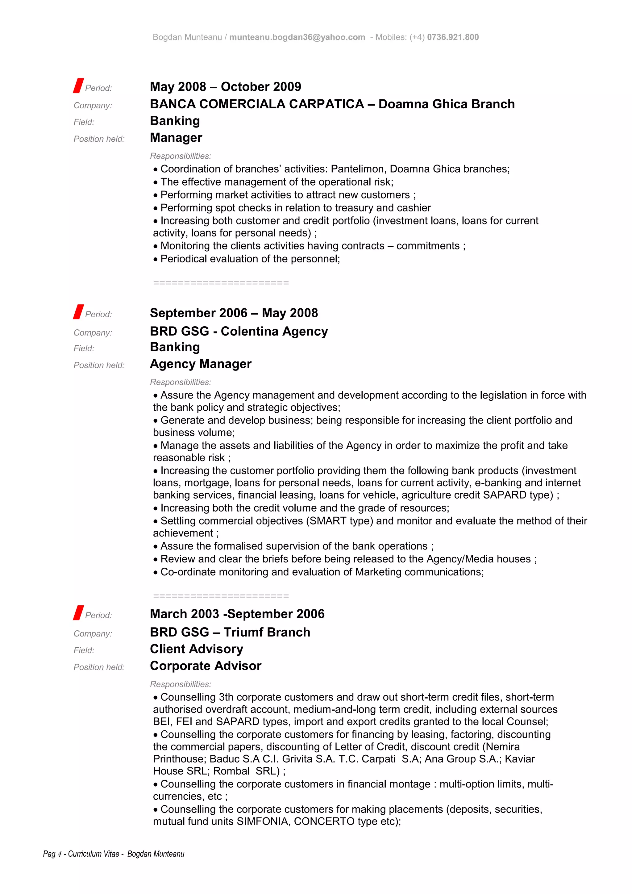 Curriculum vitae | PDF