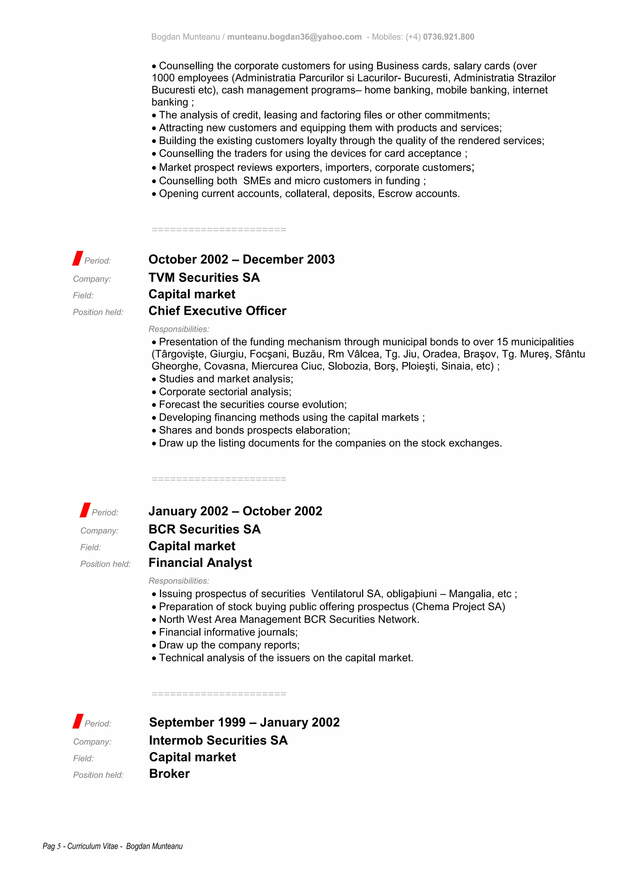 Curriculum vitae | PDF