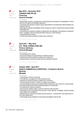 Curriculum vitae | PDF