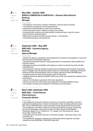 Curriculum vitae | PDF