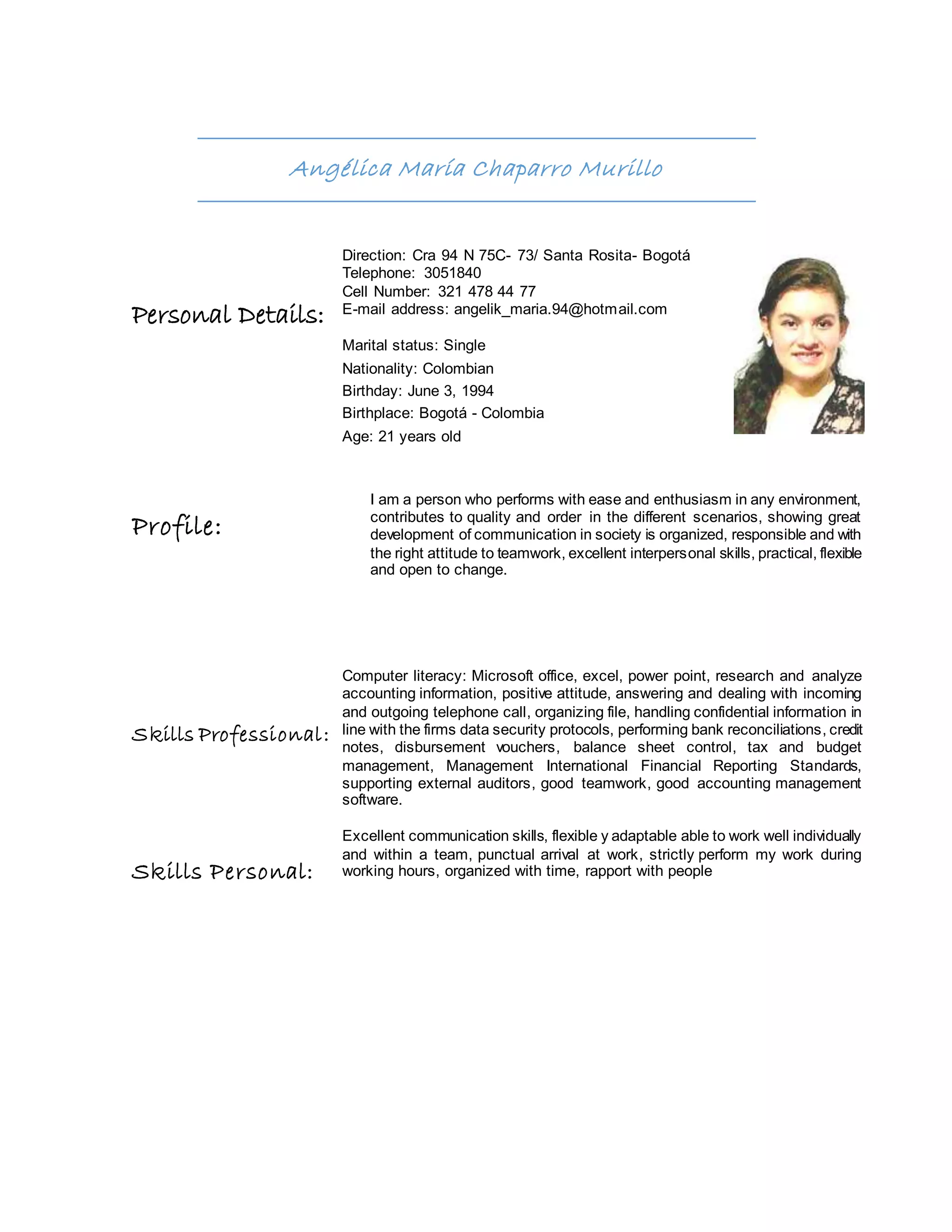 Curriculum vitae | DOCX