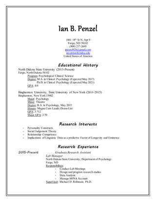 Curriculum Vitae | DOCX