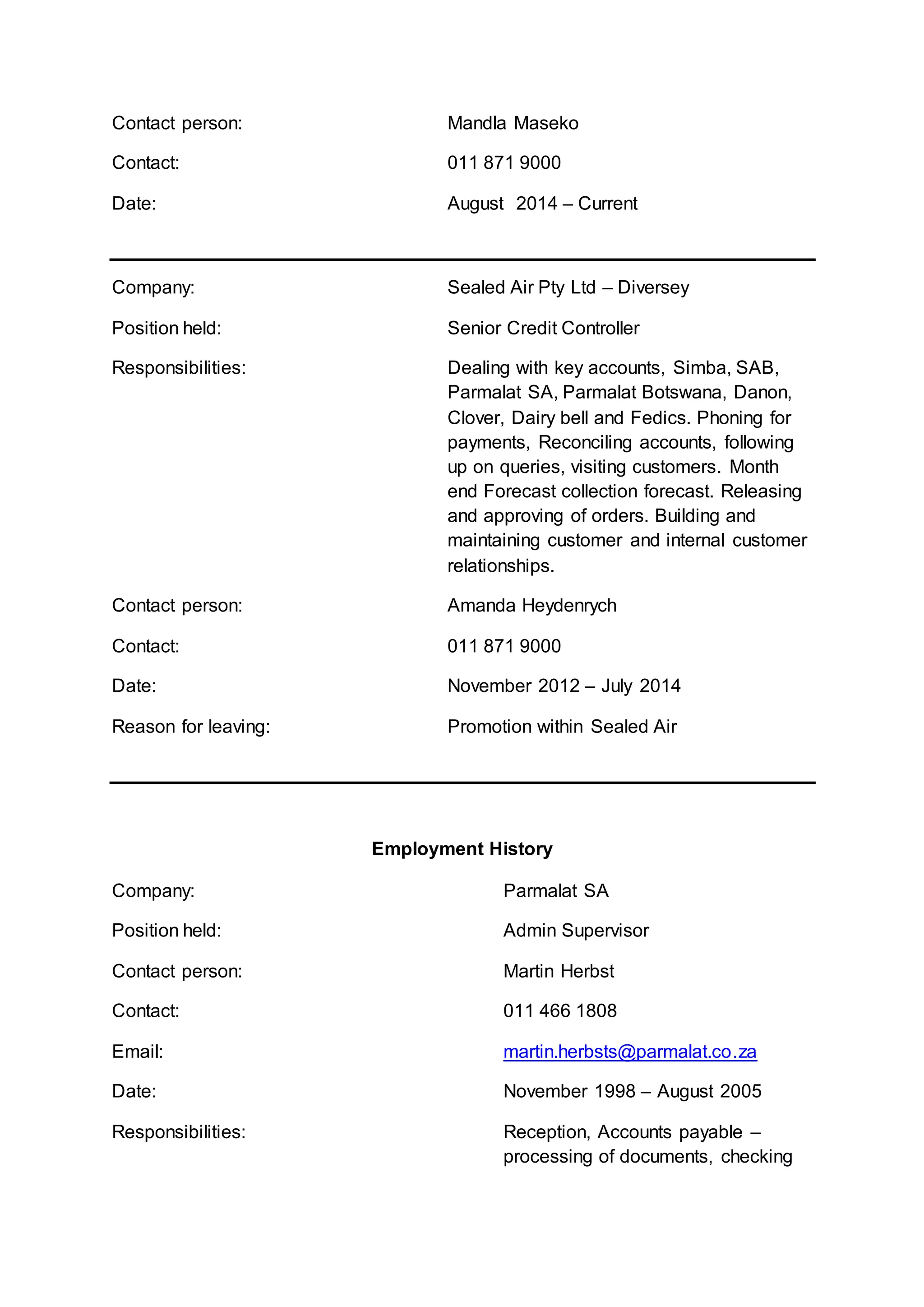 Curriculum vitae | DOCX