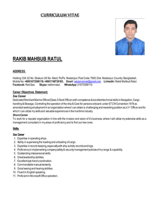Curriculum vitae | DOCX