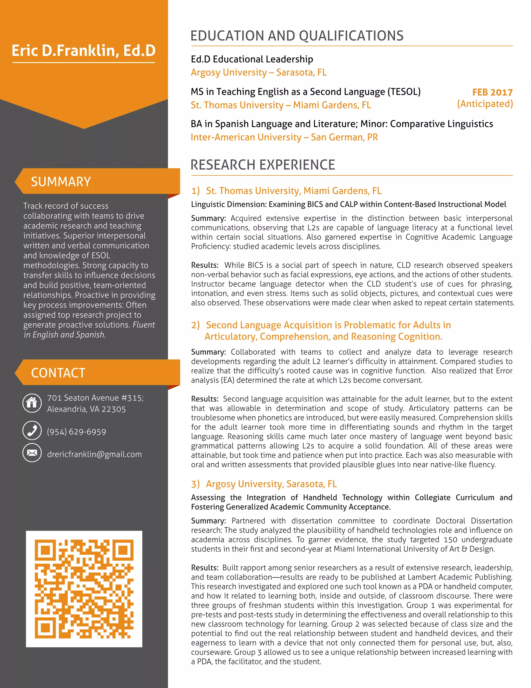 Curriculum Vitae | PDF